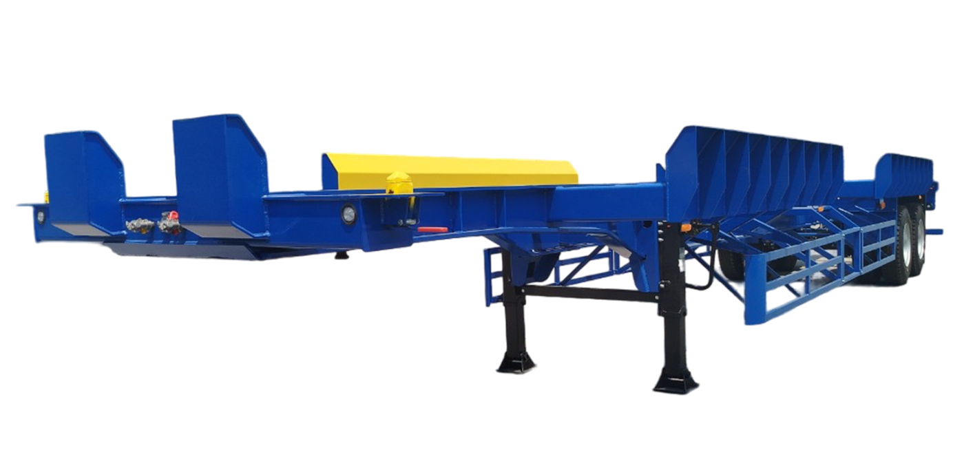 20'/40'/45/ Bomb Cart / Terminal Semi-Trailer Tandem, 4 Container ...